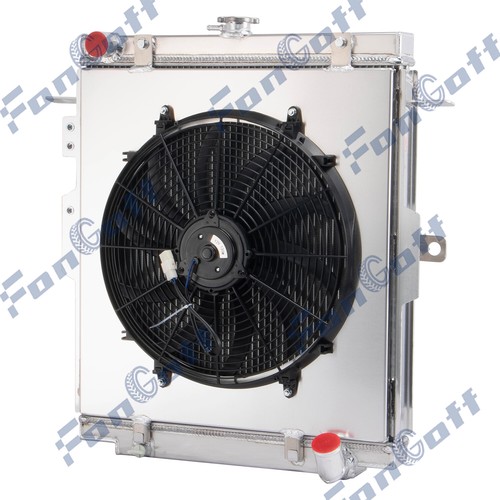 3Row Radiator+Shroud Fan Fit 01-07 Toyota Landcruiser HDJ78/79 HZJ78/79 ...