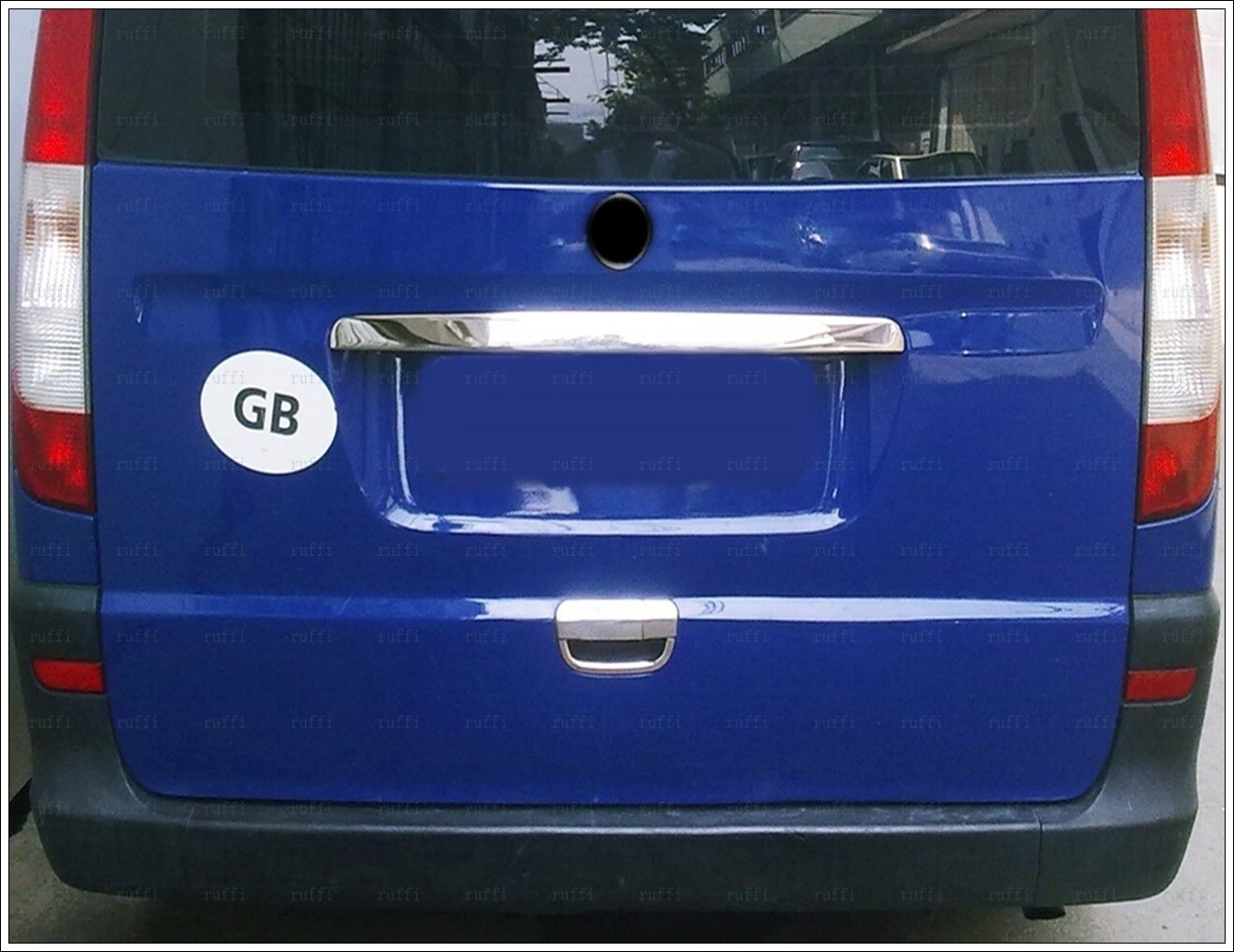 Chrome Rear Trunk Tailgate Cover S.STEEL For Mercedes VITO W639 VIANO ...