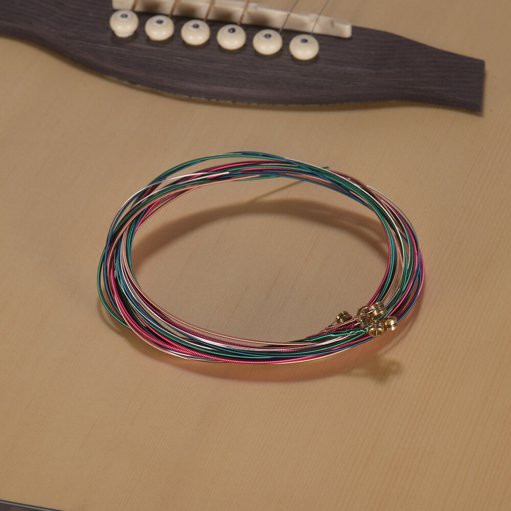 Acoustic Folk Guitar Strings Set Steel Core Alloy Winding, 6pcs/ Set ...