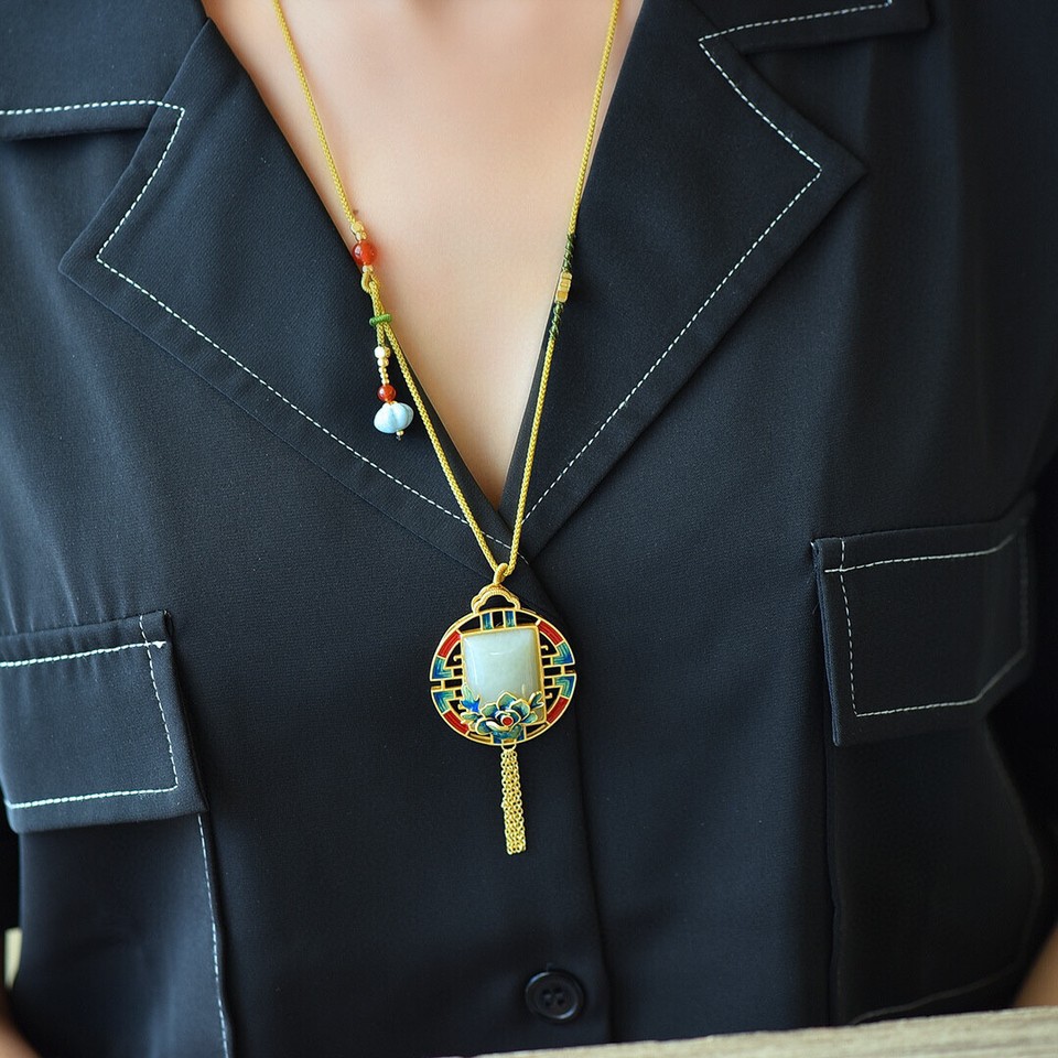 Ethnic Style Pendant Female Retro Chinese Style Cheongsam Hanfu Jewelry ...