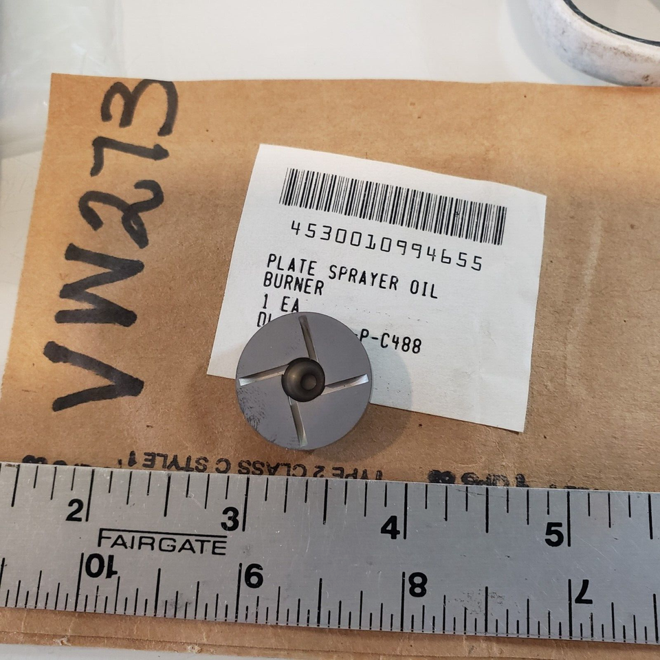 TODD COMBUSTION OIL SPRAYER PLATE BURNER P-10-8-98 4530-01-099-4655 | eBay