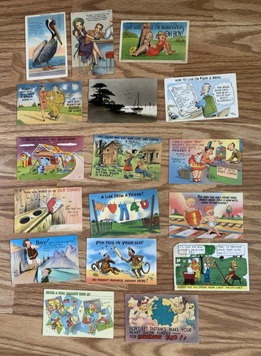 Post Cards Lot of 17 comic vintage Postcards | eBay