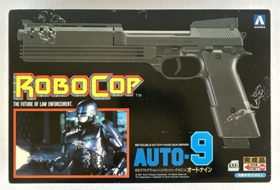 Vintage Robocop Auto-9 Replica Toy Gun BB Double Action Aoshima Japan ...