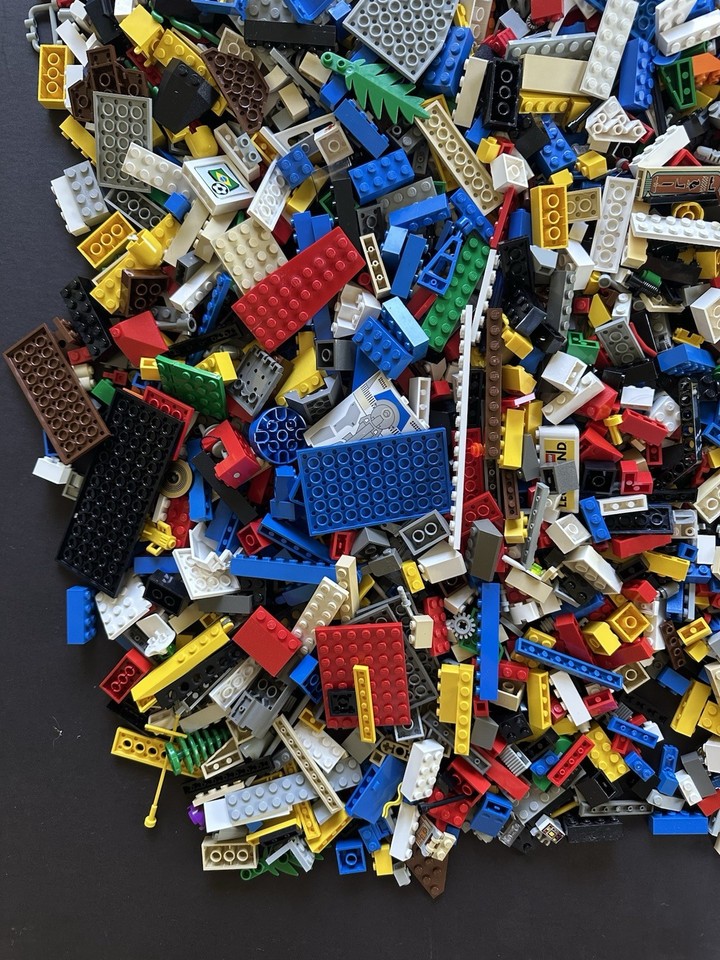 LEGO Brick Bulk Lot- 10lbs.- Mixed Building Bricks Misc. Blocks Parts ...