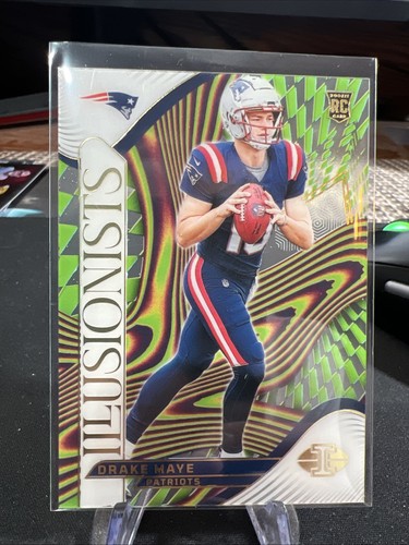 2024 Panini Illusions #2 Illusionists Drake Maye Clear Parallel Acetate ...