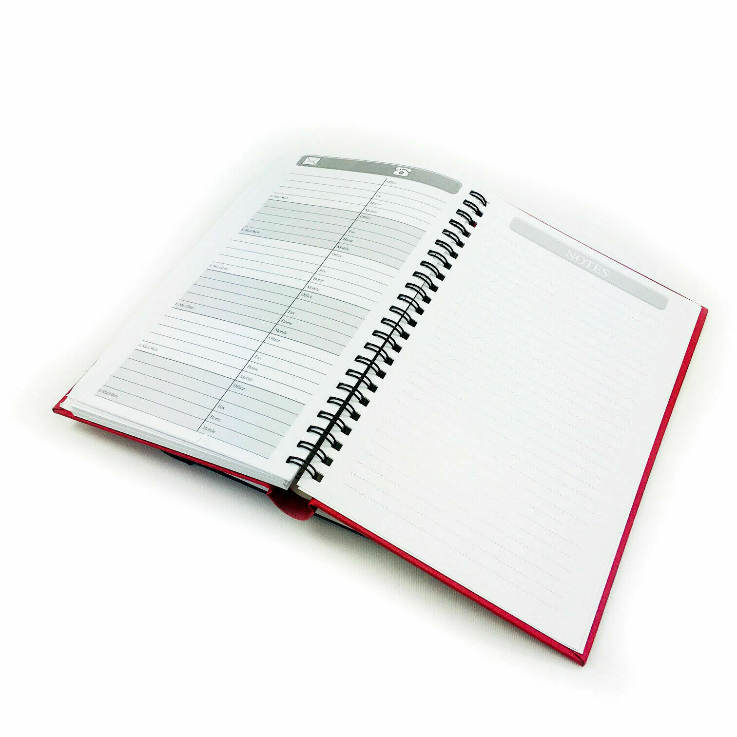 A5 Phone Address Book A-Z Notepad Hard Back Cover Office Telephone ...