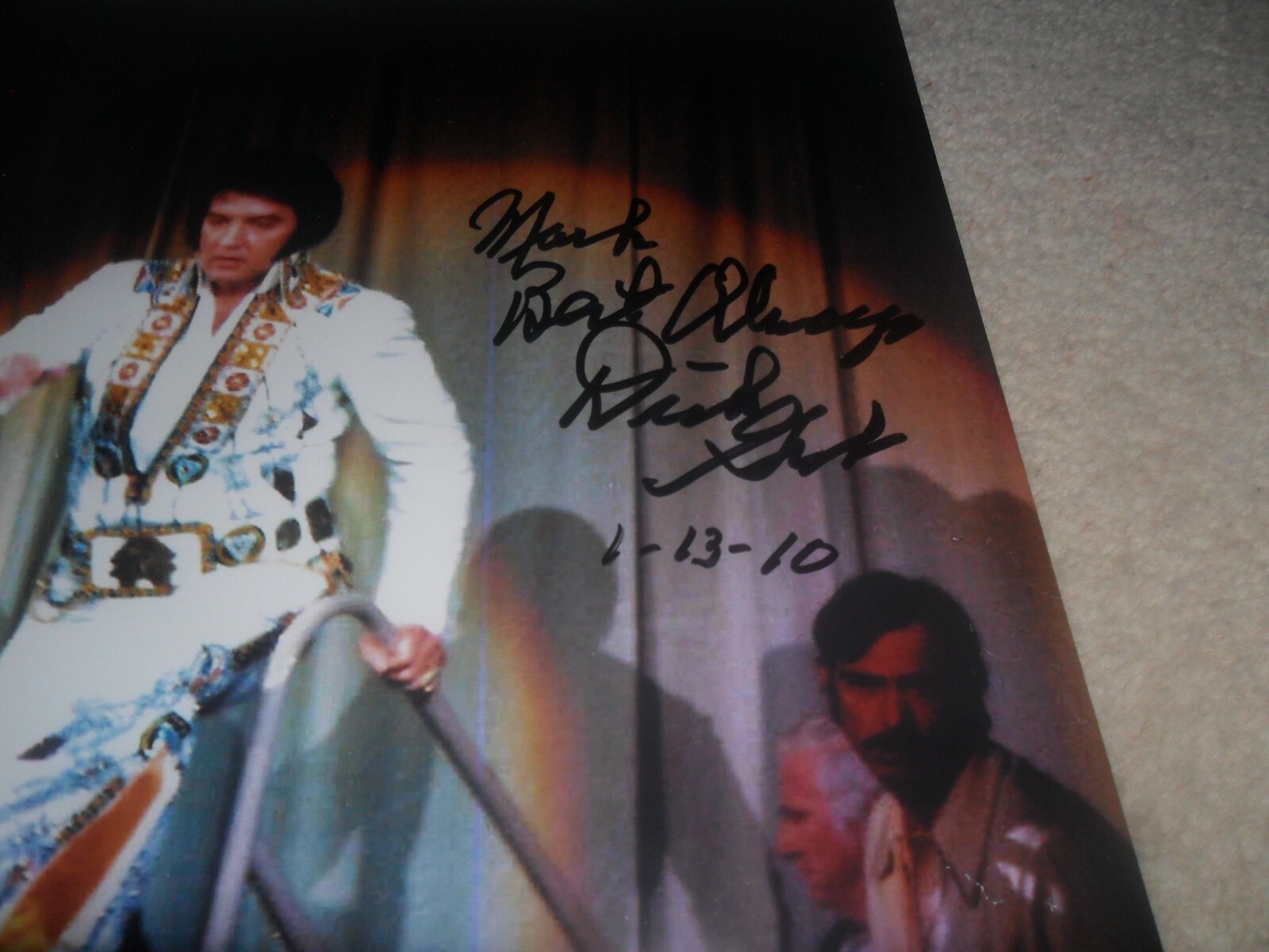 DICK GROB (ELVIS PRESLEY'S HEAD OF SECURITY) AUTOGRAPHED SIGNED PHOTO ...