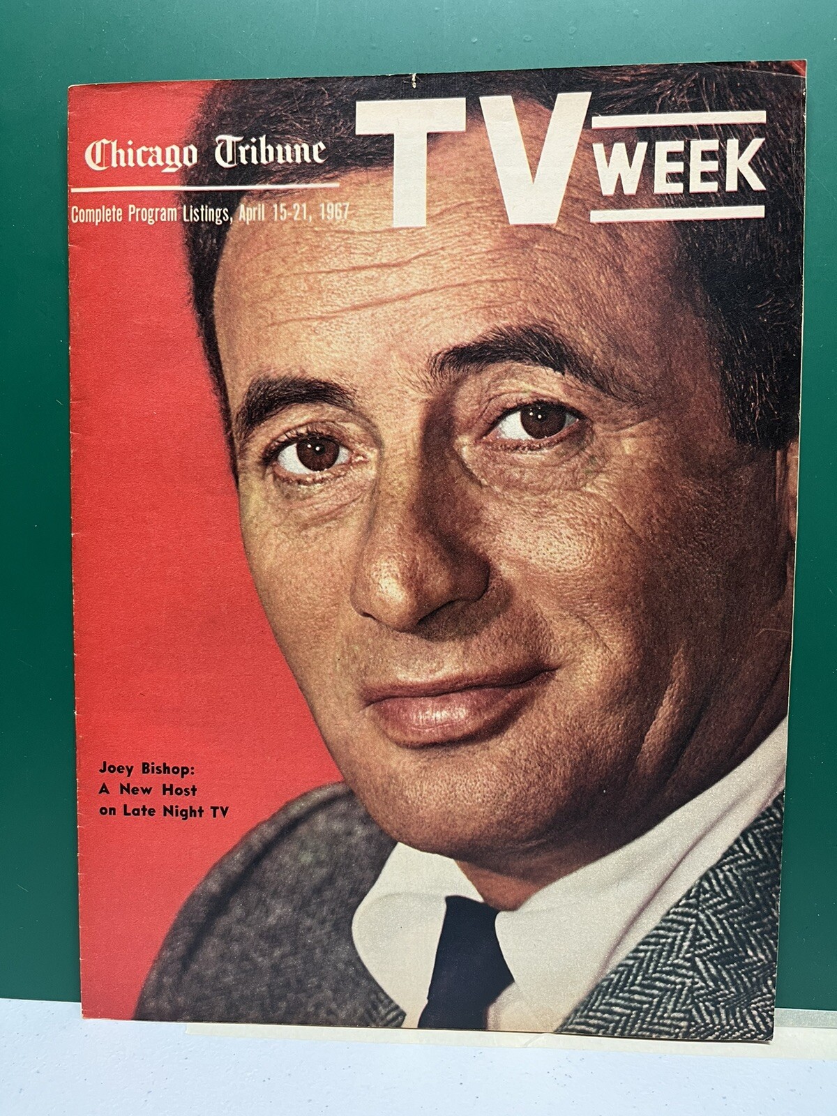 RARE! 1967 ~ JOEY BISHOP ~ TRIBUNE TV WEEK REGIONAL TV GUIDE MAG RAT ...