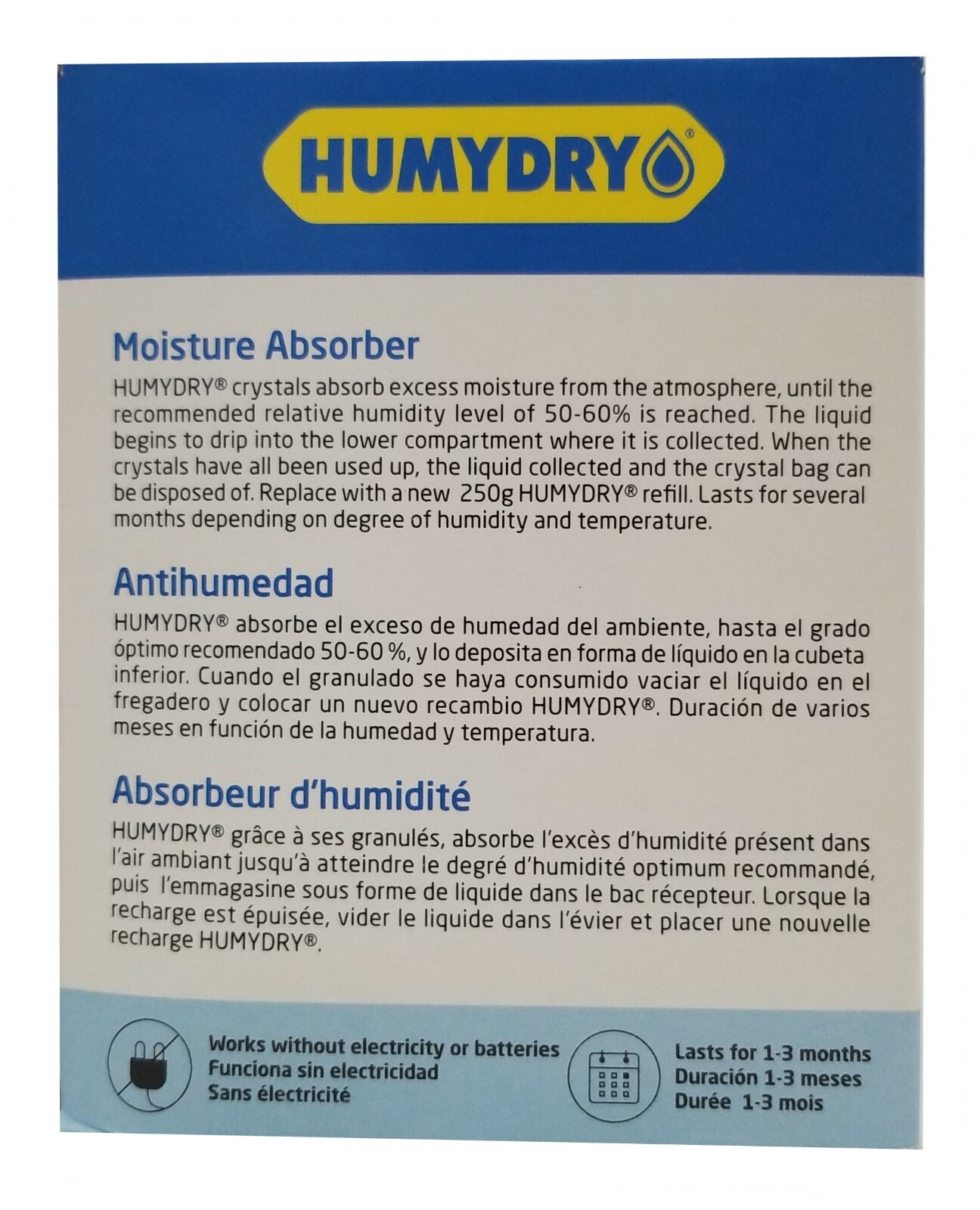 HUMYDRY Refills, 3 - 8.8oz packs / NEW | eBay
