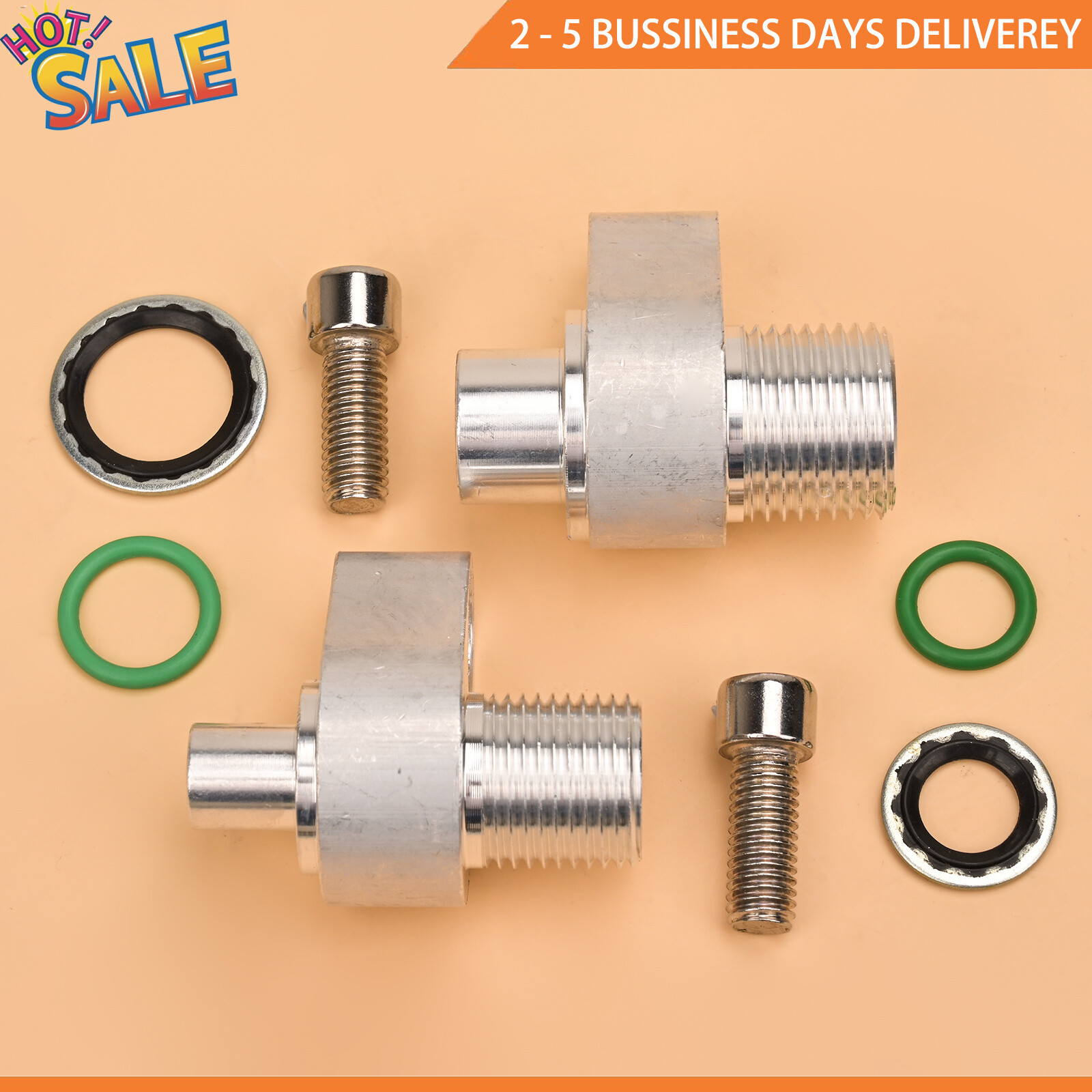 For Denso 10S17F & 10S20F LS Swap AC Compressor adapter fittings | eBay