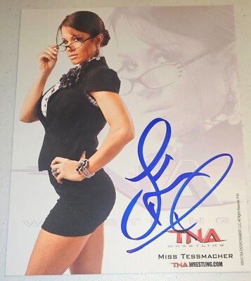 Signed Autographed TNA Wrestling Miss Brooke Tessmacher Promo Photo ...