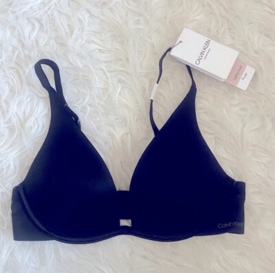 Calvin Klein Perfectly Fit Modern T-Shirt Bra. Size 30C. Black | eBay