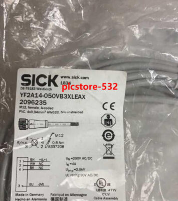 New SICK YF2A14-050VB3XLEAX 2096235 | eBay