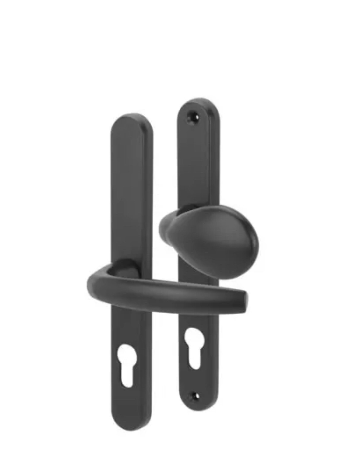 uPVC Door Handle Yale Sprung Offset 92mm/62mm 210mm Fixings Center ...