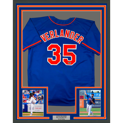 Framed Facsimile Autographed Justin Verlander 33x42 Reprint Laser Auto ...