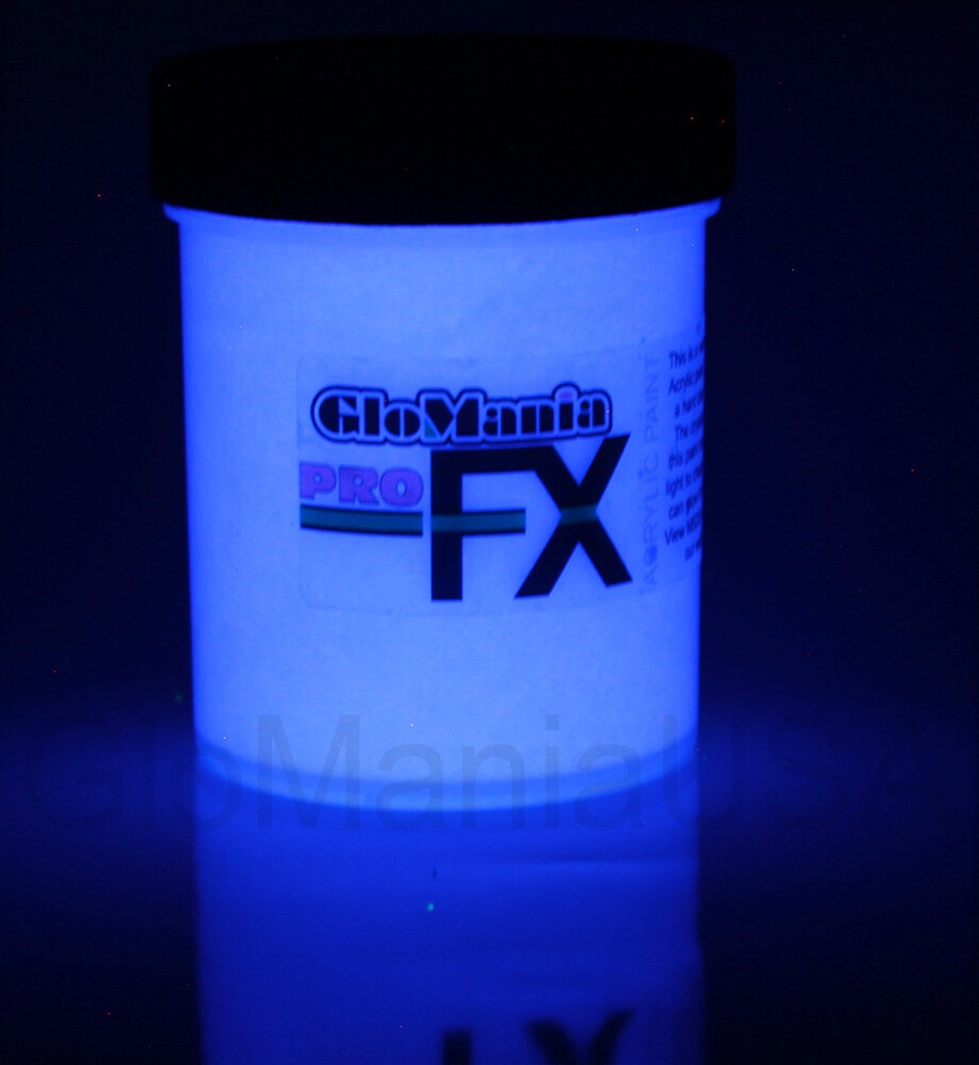 Glow in the Dark Paint Aqua, Green, Blue, Purple, Red, White, Orange ...