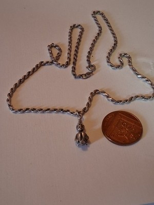 925 Silver Rope 22in Chain + Cornish Pixie No Marks. Is Silver ...