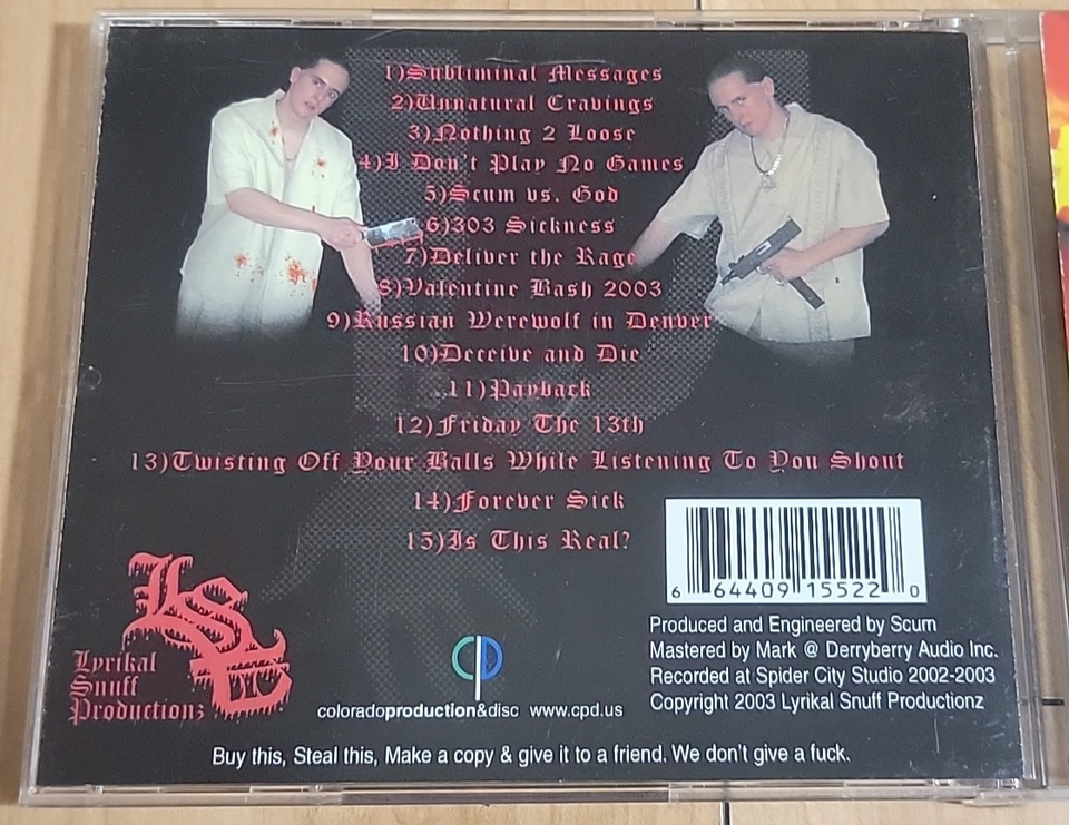 SCUM - Violent Verses - Thrash Death Metal Scum 2003 Album - CD | eBay