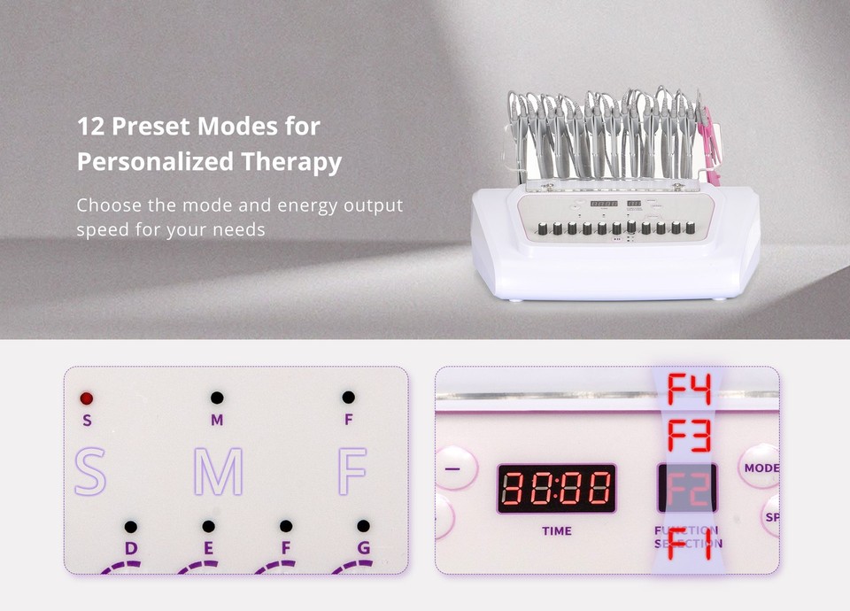 EMS Microcurrent Body Cupping Tighten Slim Electrode Stimulation Beauty ...