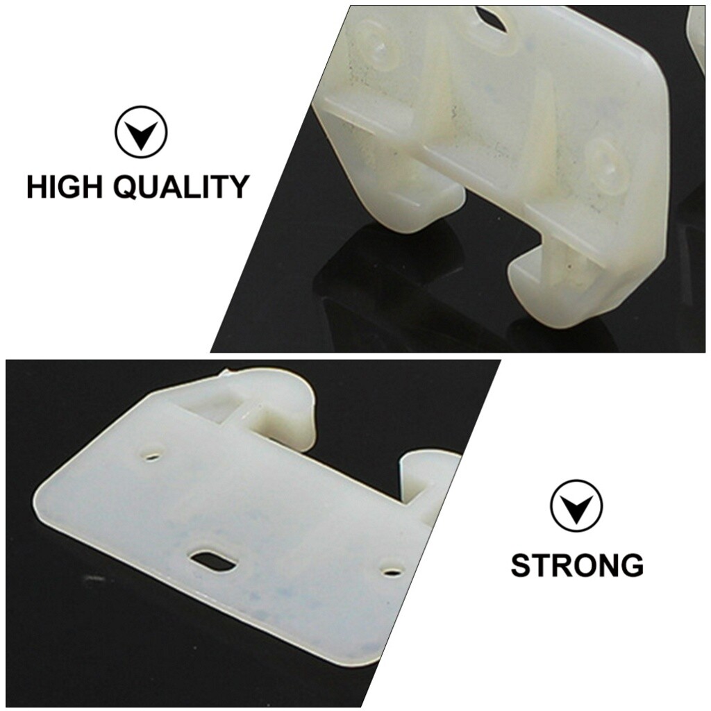 10 Pcs Plastic Latch Drawer Slide Replacement Parts Track Guides | eBay