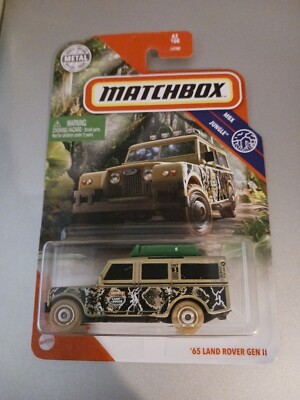 MATCHBOX 2020 MBX JUNGLE - '65 LAND ROVER GEN II TAN CAMO HAS FULL ROOF ...