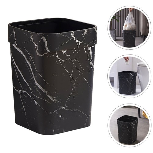 Marbling Square Garbage Container Trash Can Garbage Can Bedroom Garbage ...