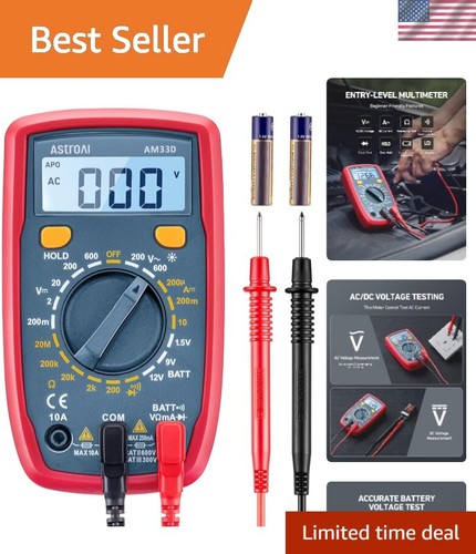 Versatile Blue Digital Multimeter - Measures Voltage, Current ...