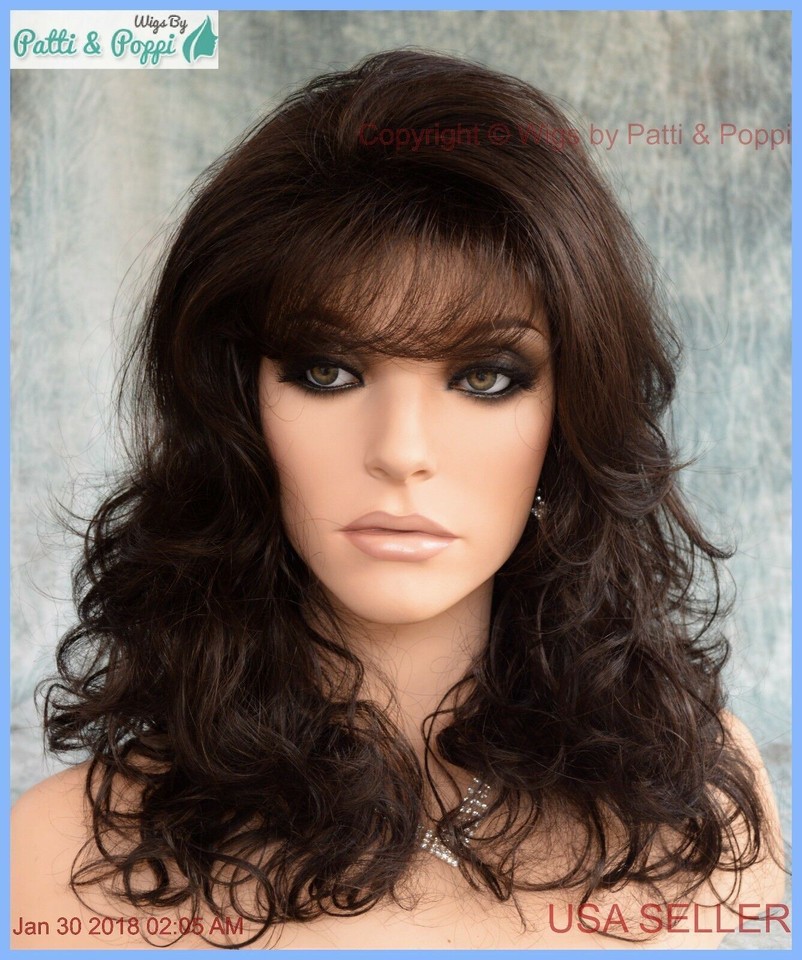 Becky Wig FASHIONABLE WAVY STYLE R2/4 Dark Brown CheStnut Brown NIB W ...