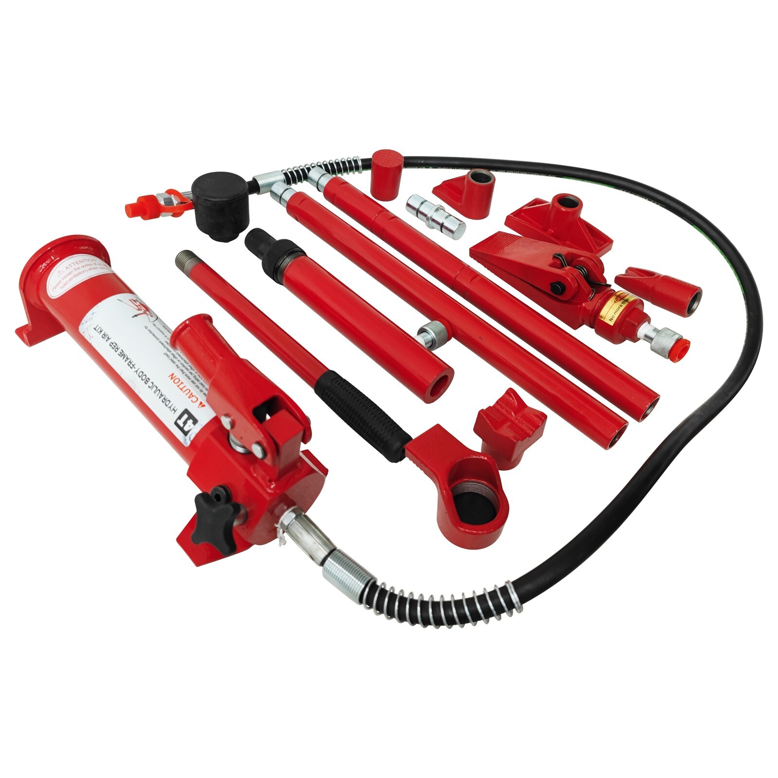 4 Ton Hydraulic Jack Car Repair Jack Tool Kit Auto Body Frame ...