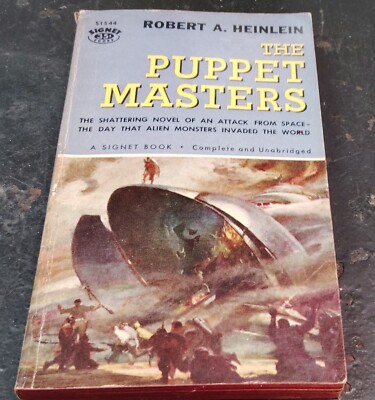 THE PUPPET MASTERS by Robert A. Heinlein, 1958 VINTAGE Paperback #S1544 ...