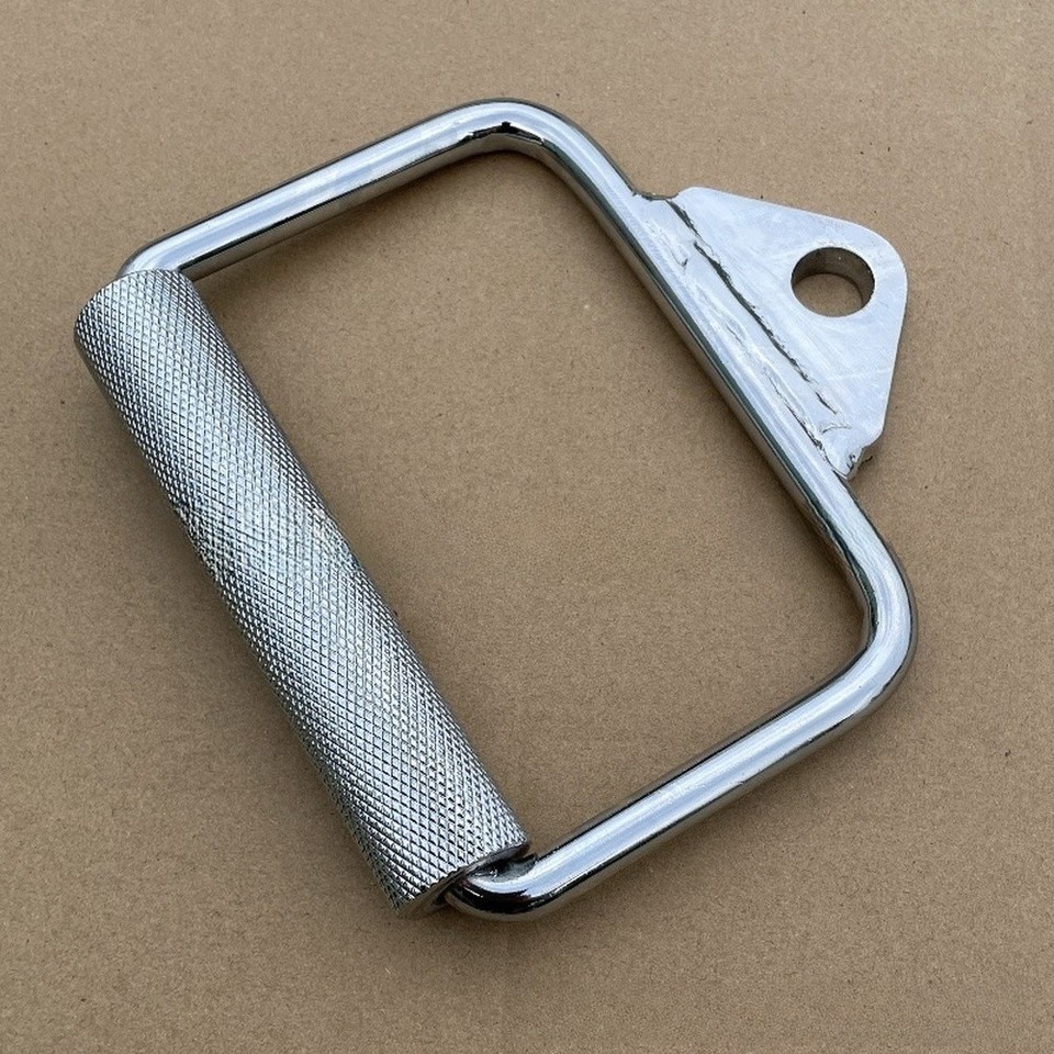 pulley handle D shaped silver steel for cable machine gym strength ...