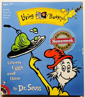 Living Books: Green Eggs & Ham (PC CD-ROM, 1996) *COMPLETE IN BIG BOX ...