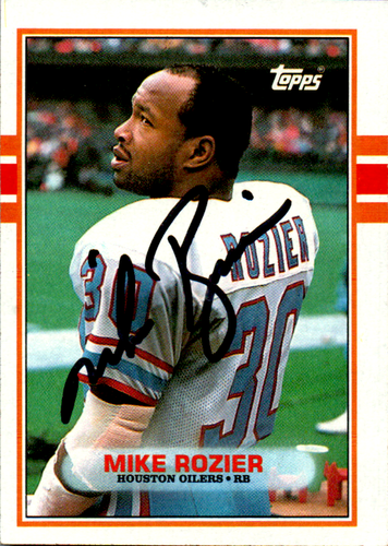 Mike Rozier Signed 1989 Topps NFL Card #98 Houston Oilers Auto | eBay UK