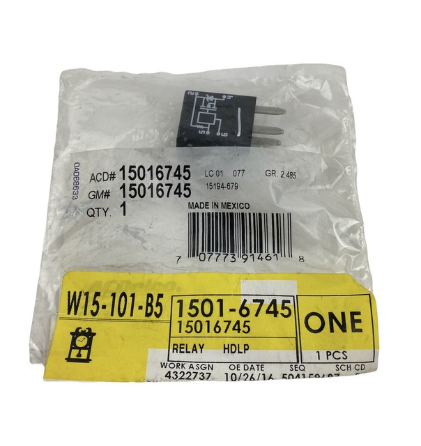 ACDelco 15016745 GM Original Equipment Multi-purpose Relay for sale ...
