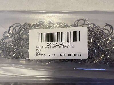 Mini S Hooks Connectors S Shaped Wire Hook Hangers 120pcs Hanging Hooks ...