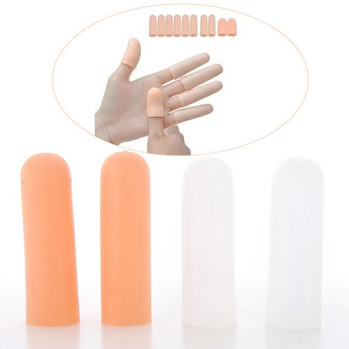 1 Pair silicone toe tube finger protector for cracked skin corn ...