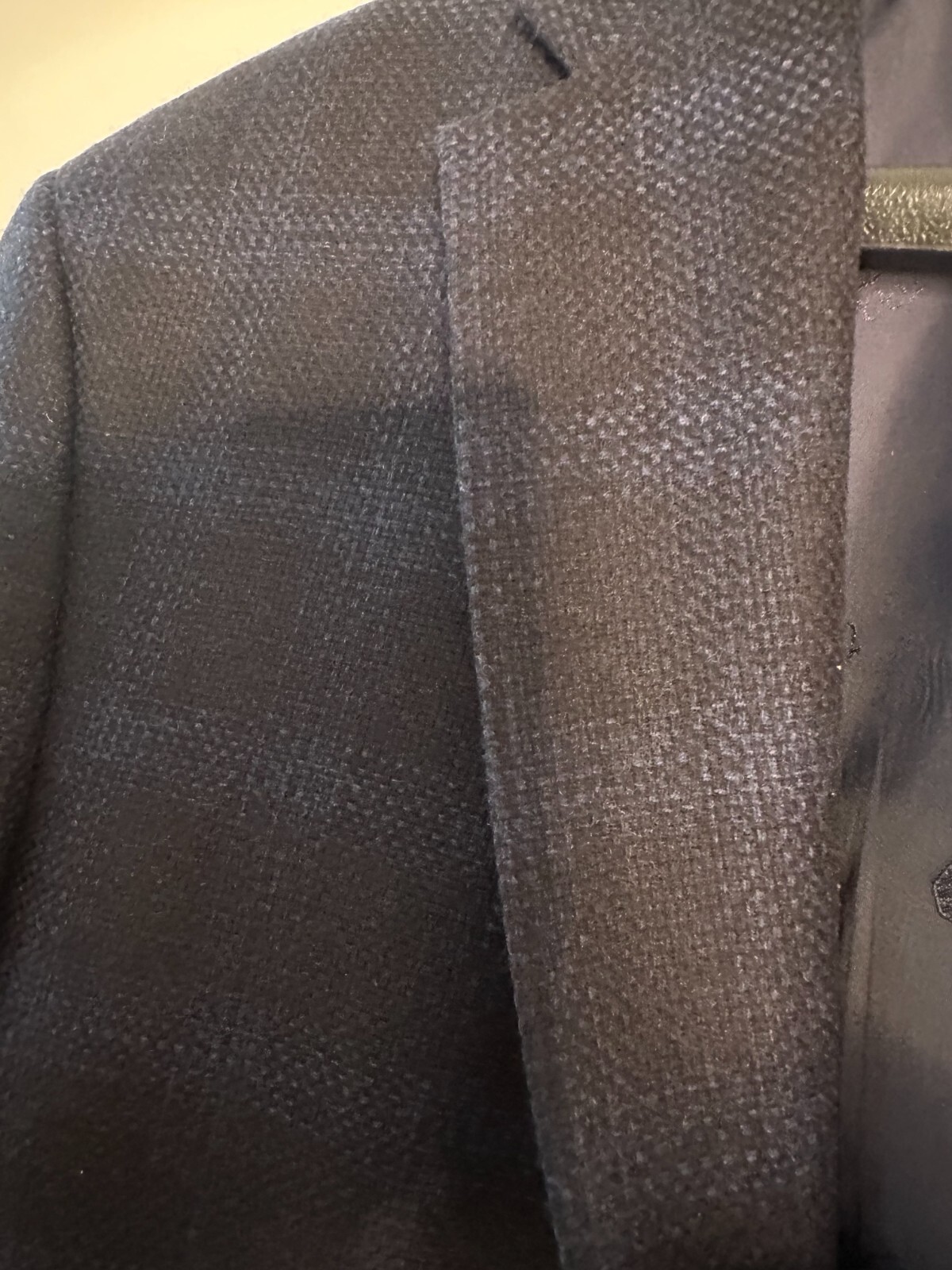 Jos A. Bank Blue Plaid Check Wool Tailored Fit Blazer Sport Coat Jacket ...