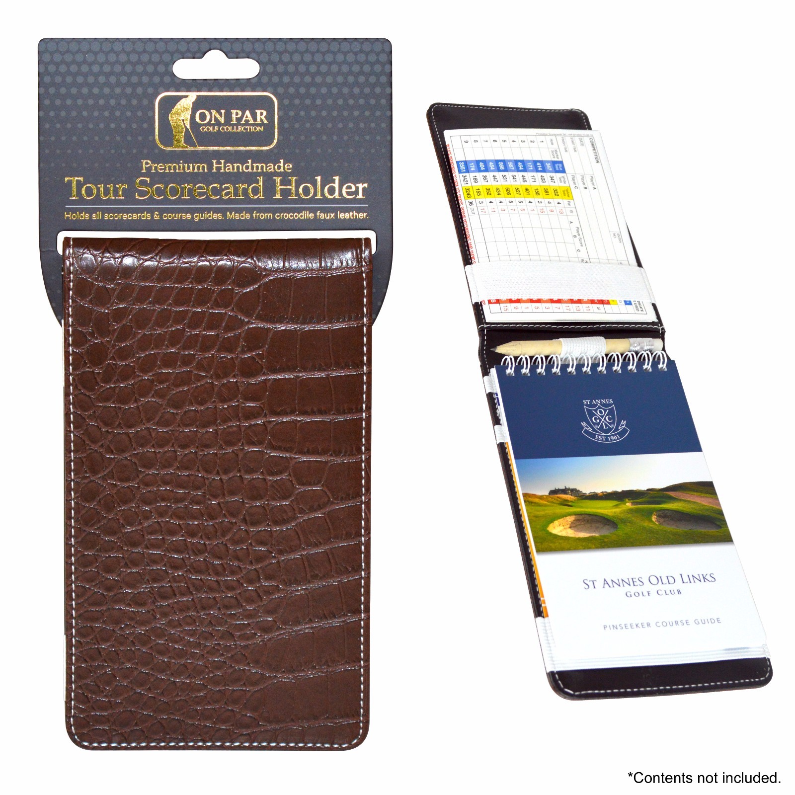 On Par Premium Golf Score card Holder - Gift For Golfer Scorecard | eBay
