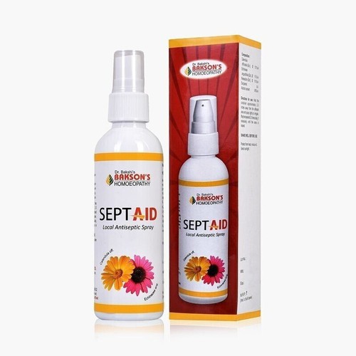 Bakson Homeopathy Sept Aid (100 ml) Local Antiseptic Sprey | eBay