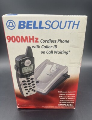 BELLSOUTH MH9111SL 900 MHz Cordless Phone 40 Channel Caller ID On Call ...