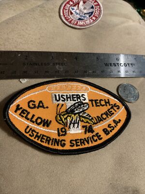 1974 GA GEORGIA TECH Ushering Service BSA Boy Scouts Football Usher ...