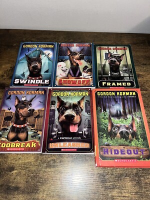 Gordon Korman mixed lot of 6 books from the Swindle Mysteries Series ...