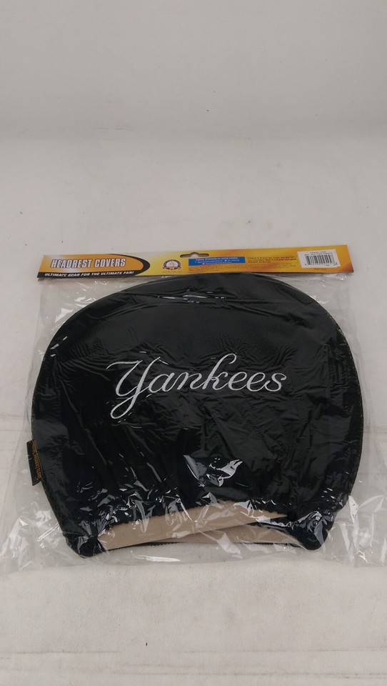 New MLB Steering Wheel Cover and 2 Dbl Sided Headrest Cover New York ...