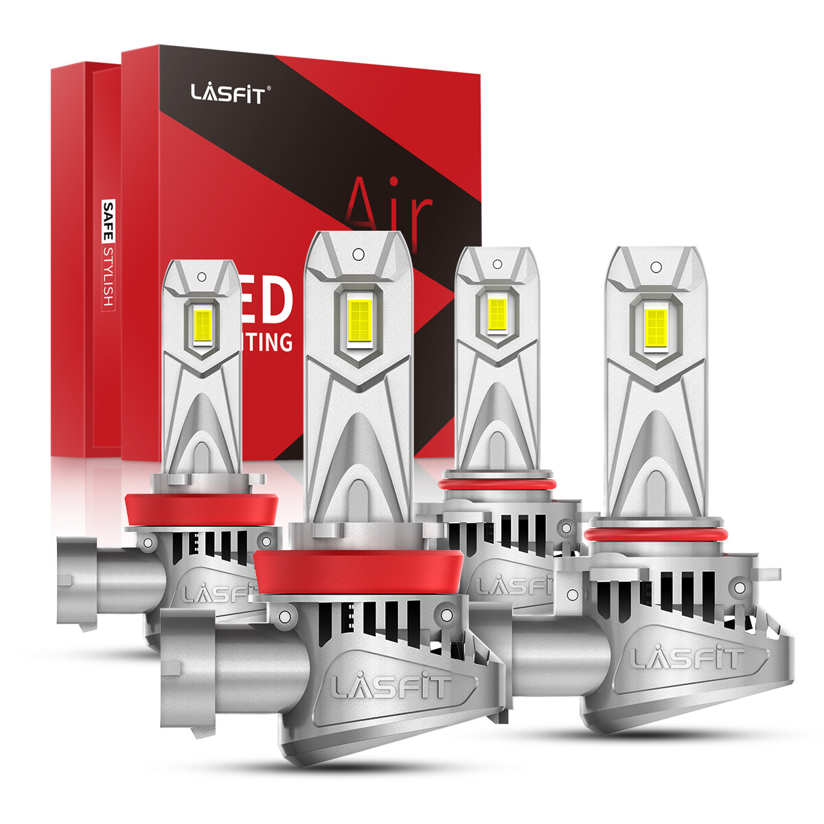 Lasfit H11 9005 LED Headlights Bulb High Low Beam Super Bright Replace ...