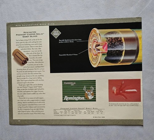 Vintage 1993 Remington Print Ad Shotgun Shells. | eBay