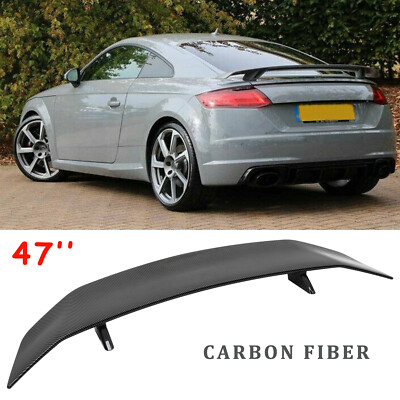 47" Rear Trunk Spoiler Racing GT Style Rear Wing Carbon Fiber For Audi ...