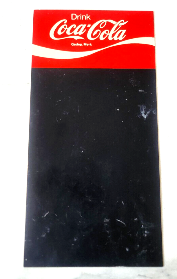 VINTAGE COCA COLA NETHERLANDS DUTCH CAFE/ RESTAURAMT MINI BLACKBOARD ...