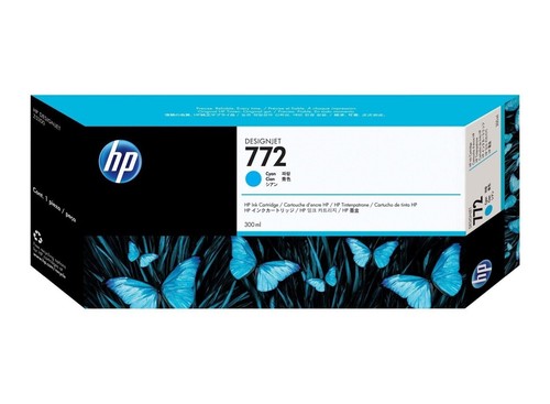 Genuine HP 772 (CN636A) 300-ml Cyan Designjet Original Ink Cartridge ...