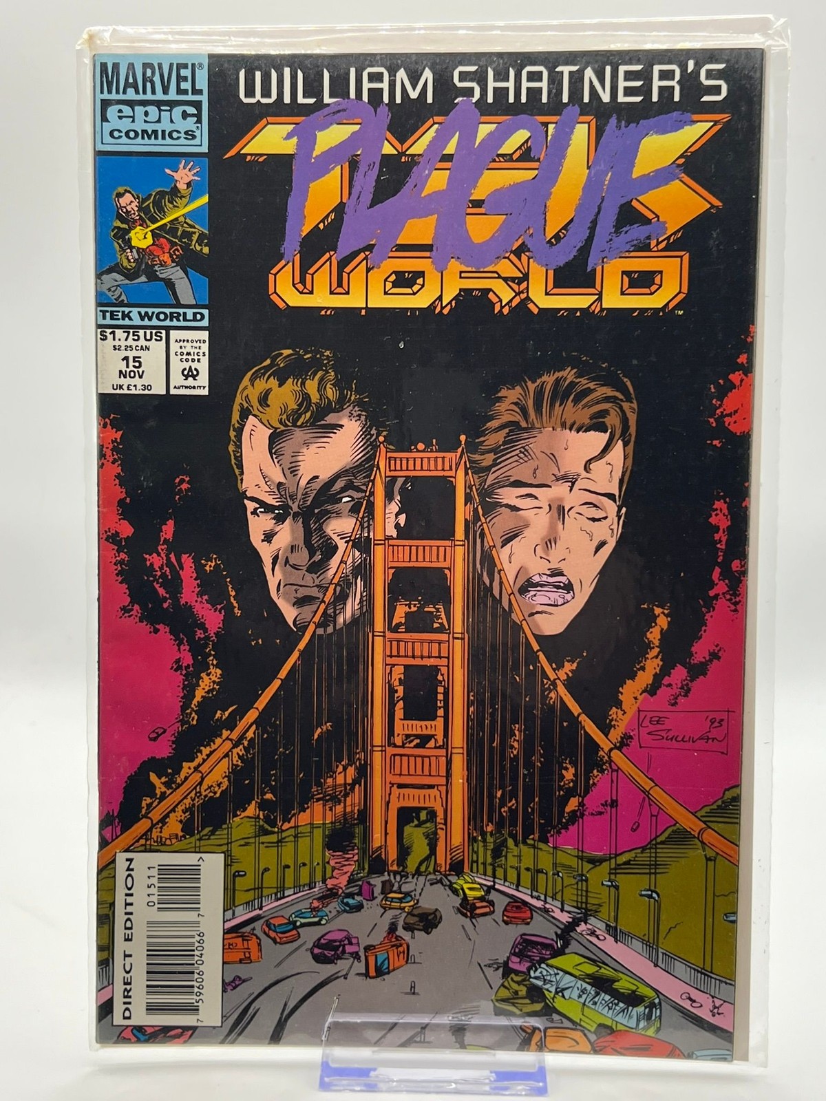 William Shatner TekWorld #15 Plague World Marvel Epic Comic Book Nov ...