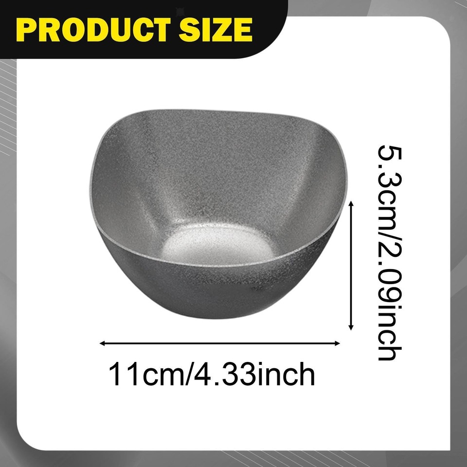 Stainless Steel Square Bowl Lightweight Sauce Dish for Parties Events ...
